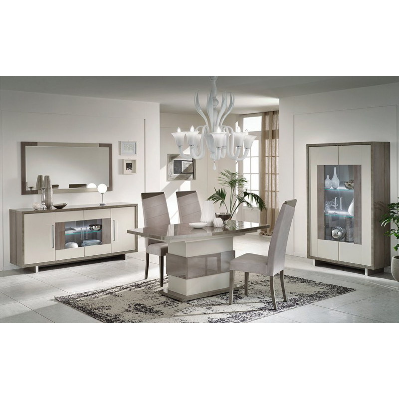 Le bahut bas 4 portes avec eclairage