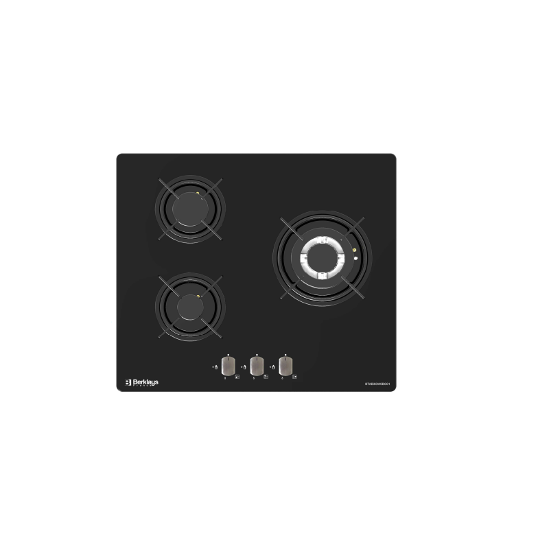 PLAQUE ENCASTRABLE GAZ 3G 60C VER/NOIR - BTAB3GW0BG01